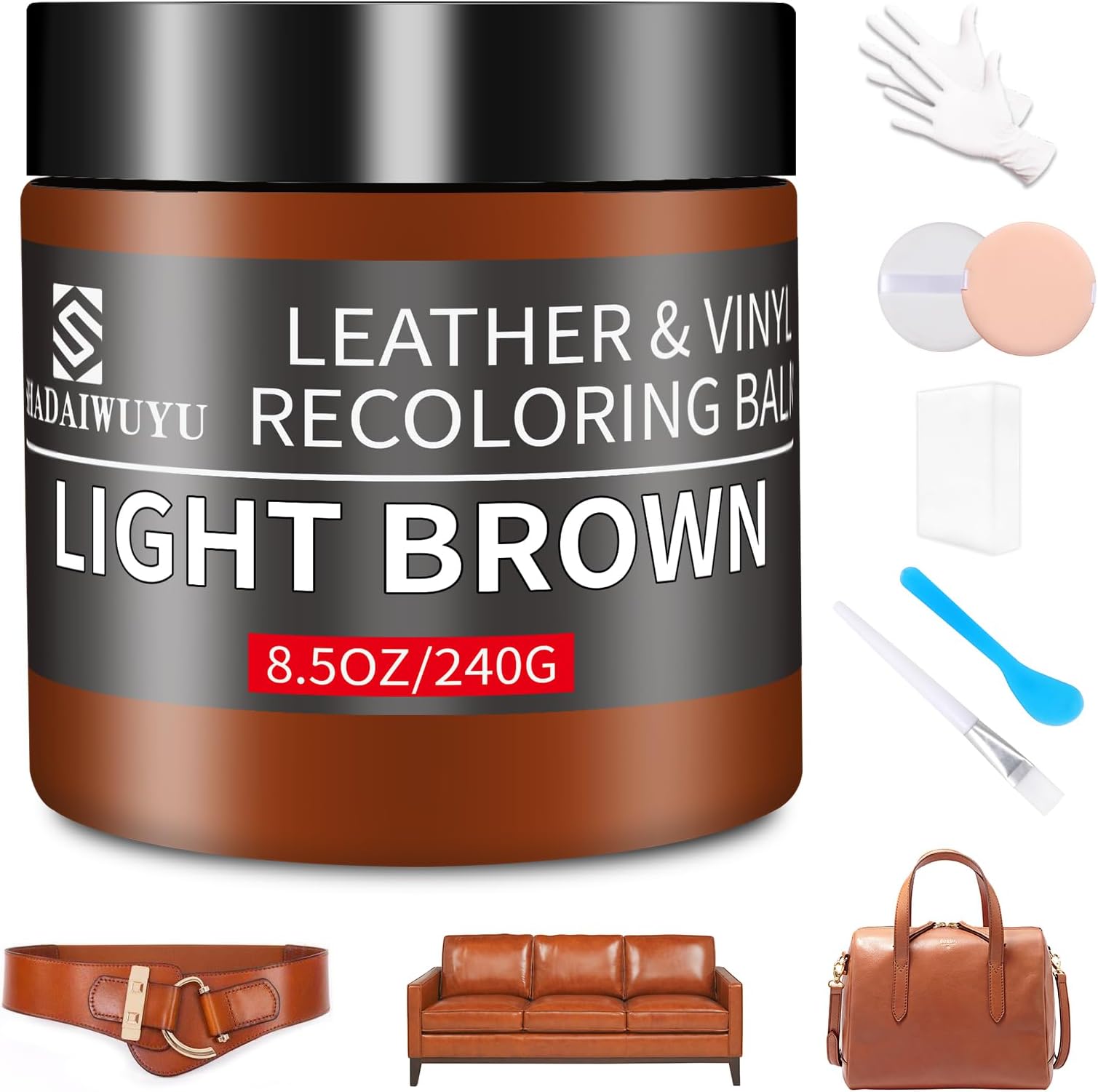 Amazon.com: JAYSDOM Leather Recoloring Balm, Leather Repair Kit ...