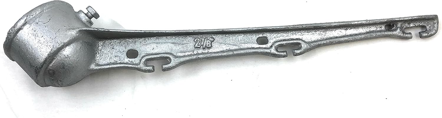 Chain Link Fence Barb Wire Corner-Arms (Malleable) Fit O.D. 2-7/8" Inch ...