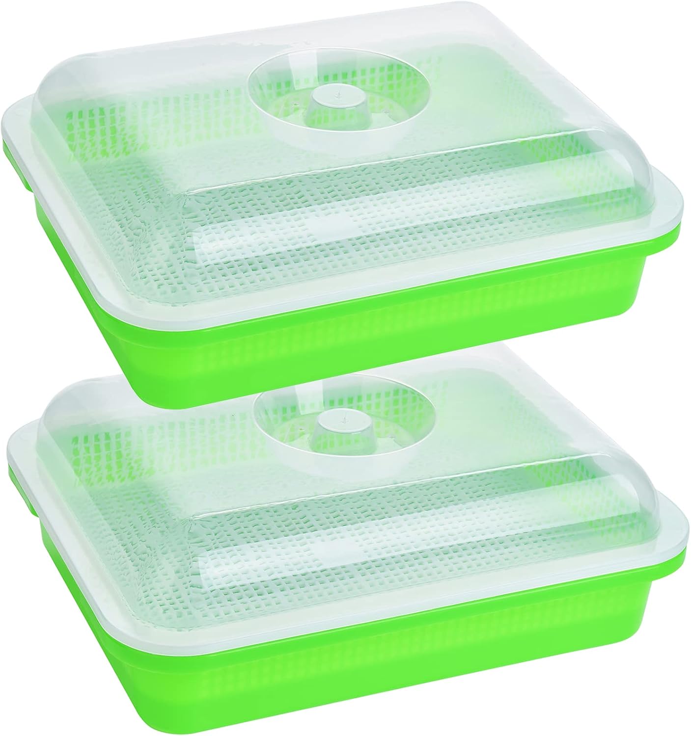 Amazon.com : SHEING Seed Sprouter Tray with Lid 2 Pack, BPA Free PP ...