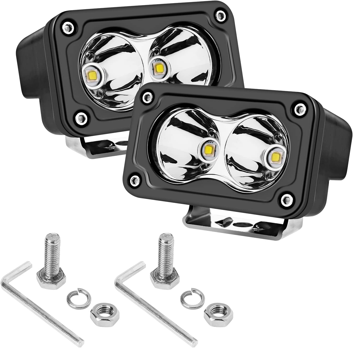 Amazon.com: OFFROADTOWN LED Pods, 40W 2PCS 4 Inch LED Pod Lights Spot ...