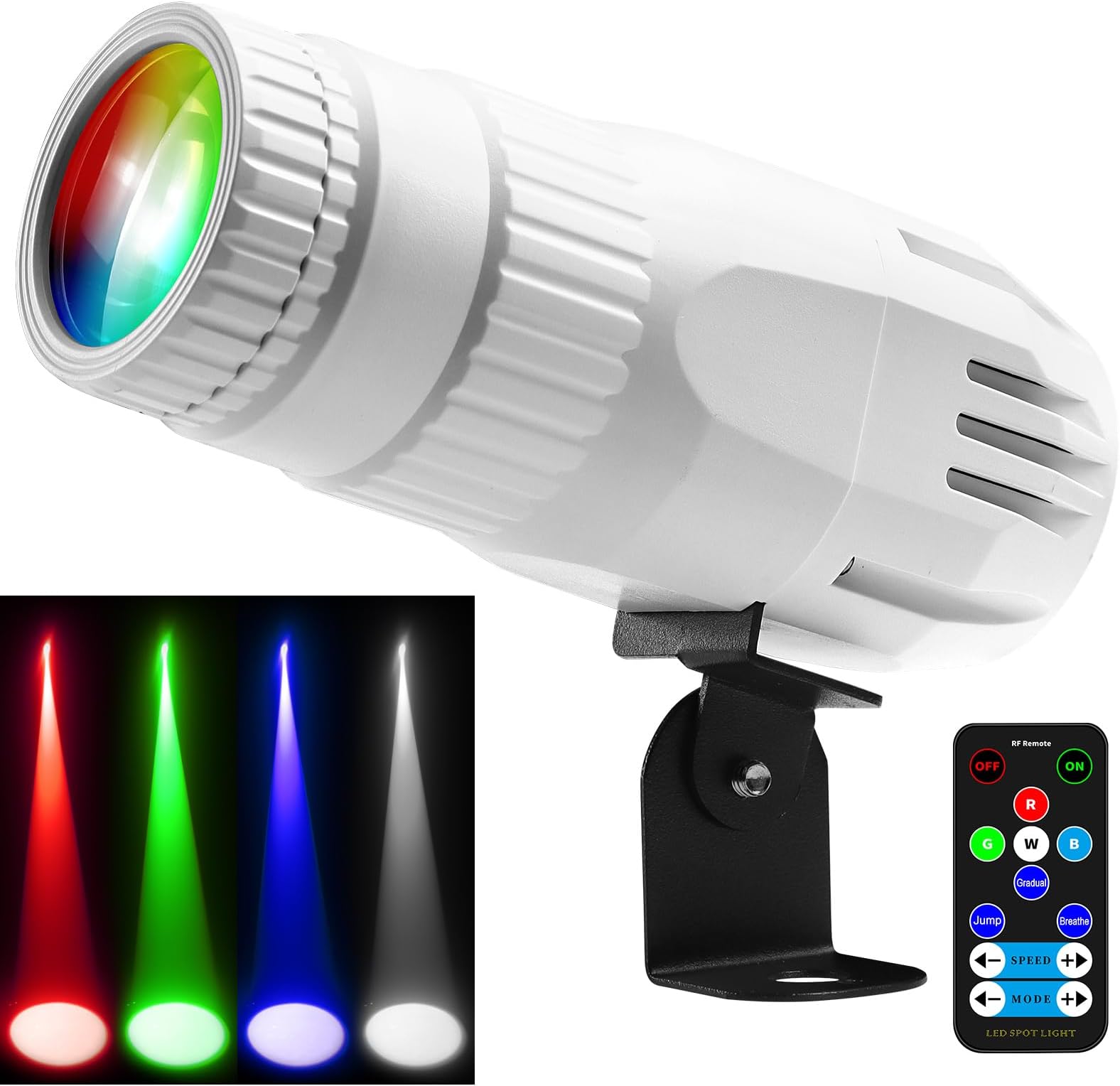 Amazon.com: SENLAN LED pinspot Stage Light- SENLAN 9W RGB 3-in-1 Beam ...