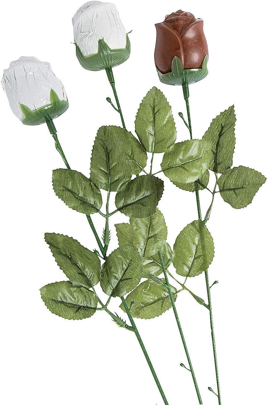 Amazon.com : Chocolate Roses Valentine's Belgian Milk Chocolate Rose ...