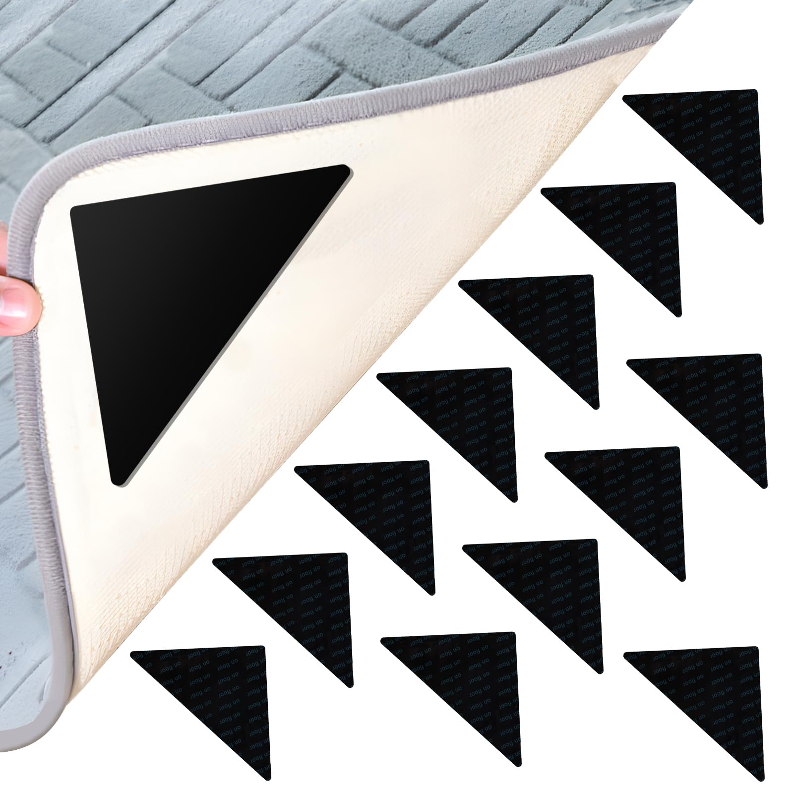 Amazon.com: GoodSing Non Slip Rug Pads,12 PCS Reusable and Washable ...