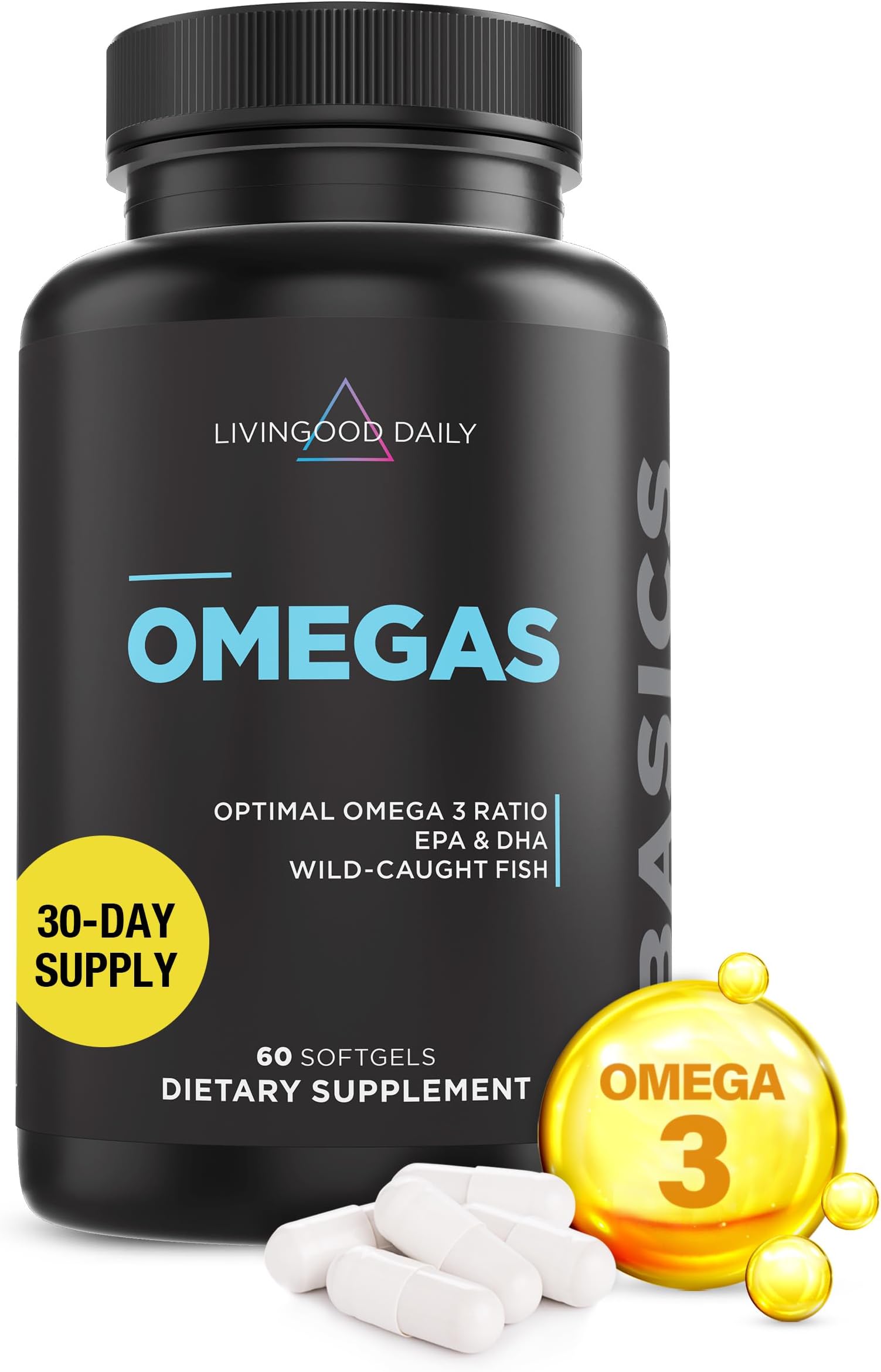 Amazon.com: Livingood Daily Fish Oil Omega 3 Supplement, EPA and Dha ...