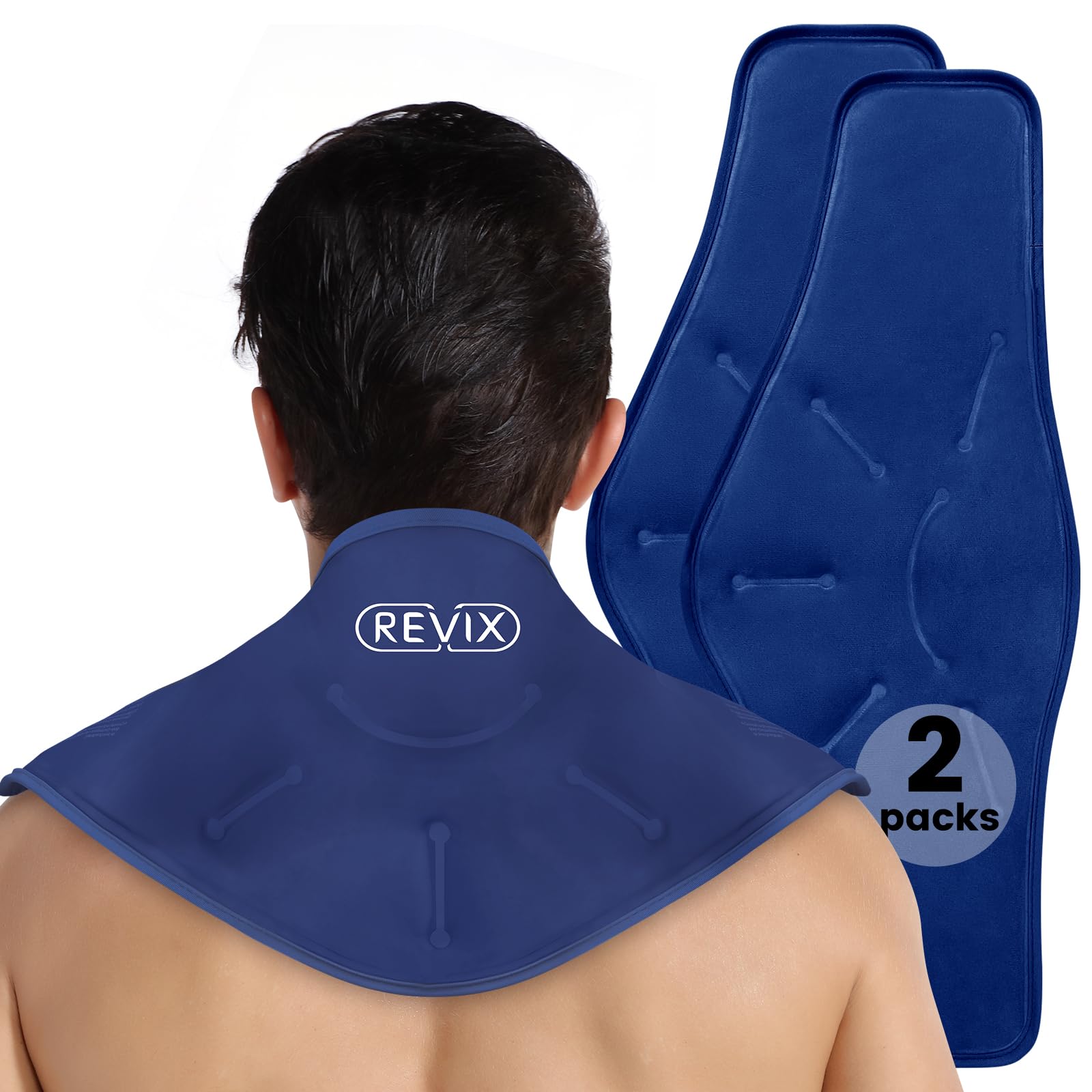 Snapklik.com : REVIX XL Neck Cold Packs For Injuries Ice Pack Wraps For ...
