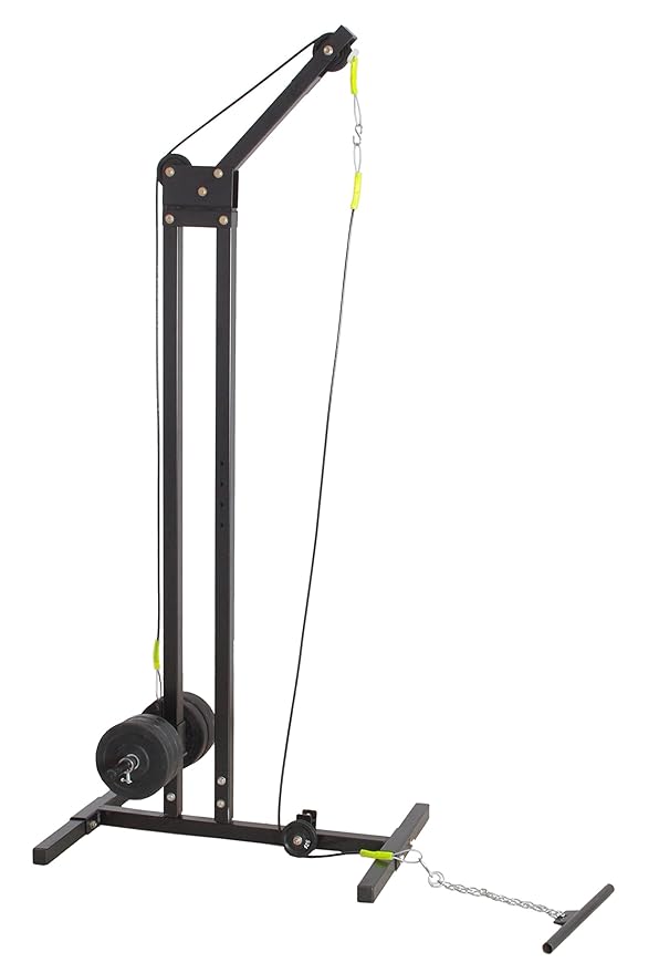 Home Gym Dynamics Metallic-FiberHeavy Duty Top Bottom Pulley Machine ...