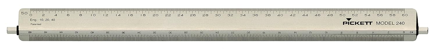 Amazon.com : Pickett Professional Engineer Adjustable Triangular Scale ...