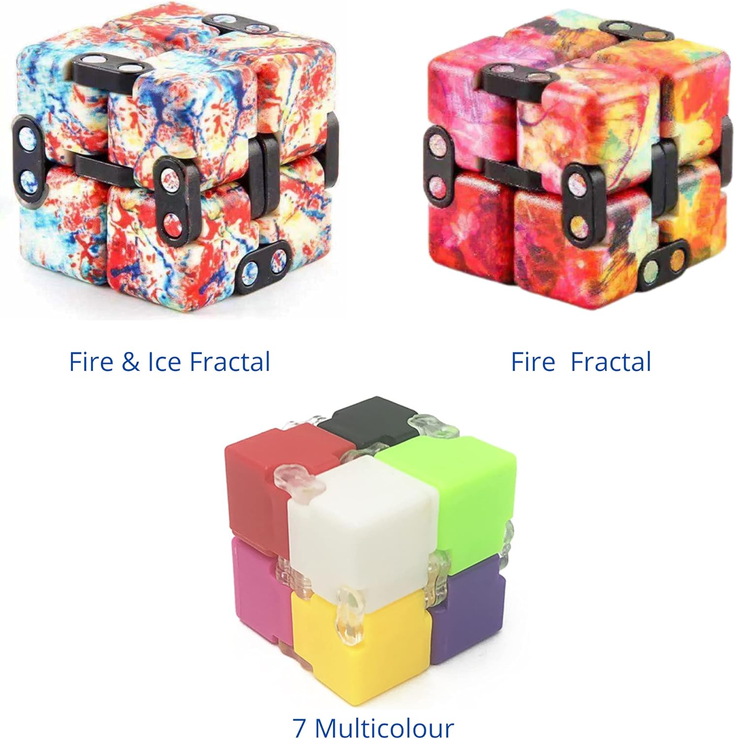 Fun-Sized Infinity Cube Sensory Fidget Toys Autism ADHD OCD ADD Anxiety ...