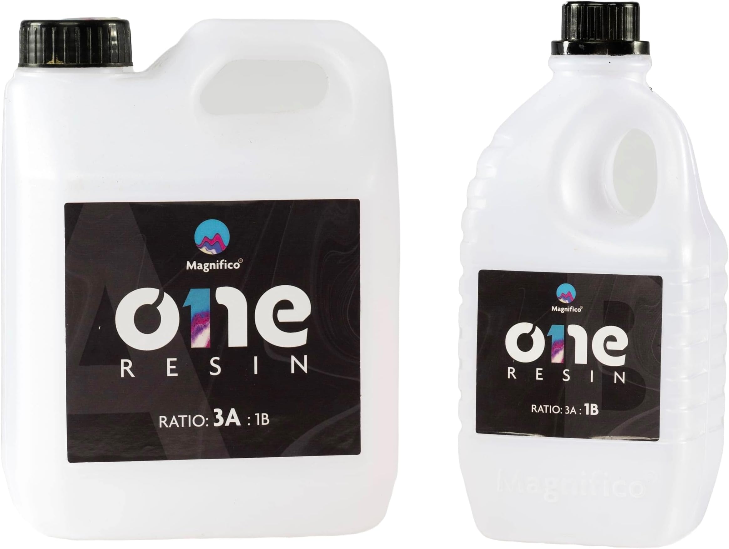 Magnifico One Resin - 3.2 KG (3:1) Clear UV-Resistant Epoxy Resin Art ...