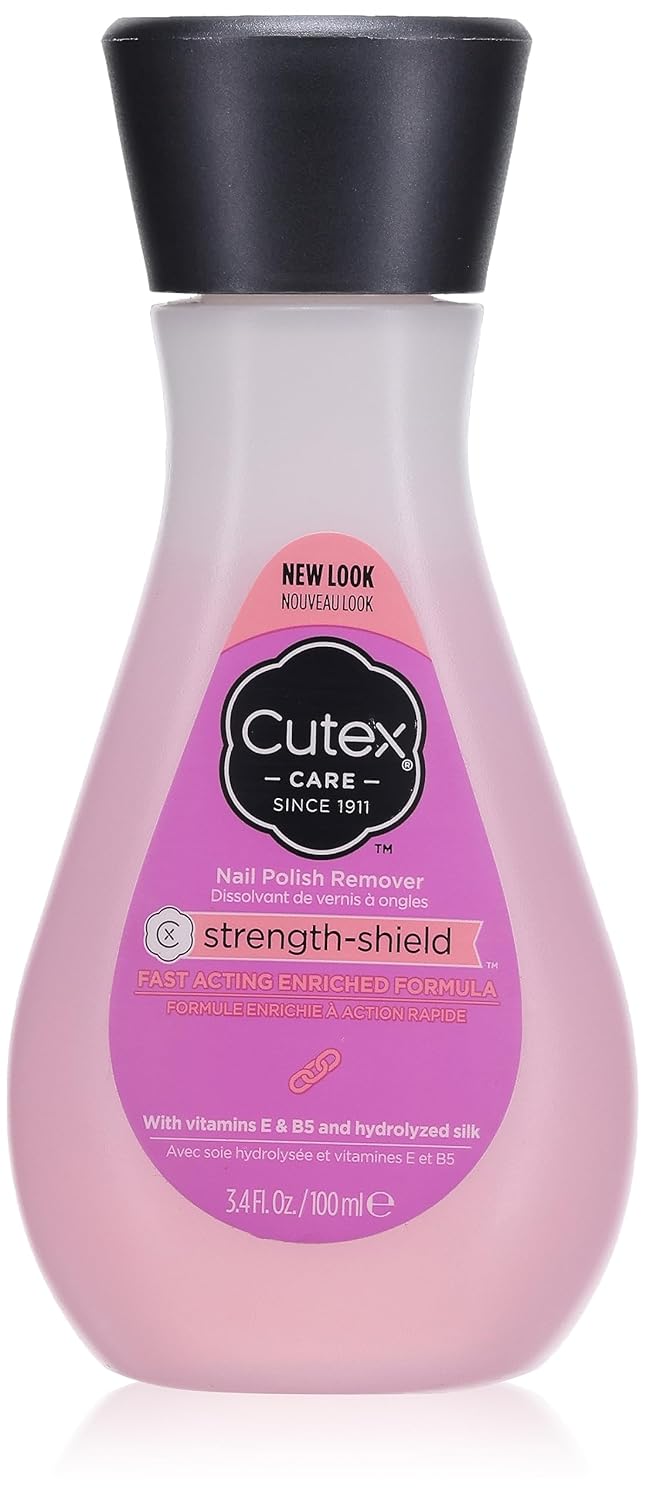 Amazon.com : Cutex Nail Polish Remover Strength-Shield, Acetone Nail ...