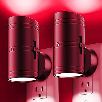 Amazon.com: fesnne Red Night Light, Night Lights Plug into Wall with ...