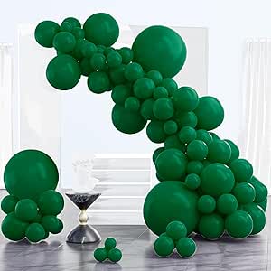 Amazon.com: PartyWoo Dark Green Balloons 85 pcs Green Balloons Hunter Green Balloons Different ...