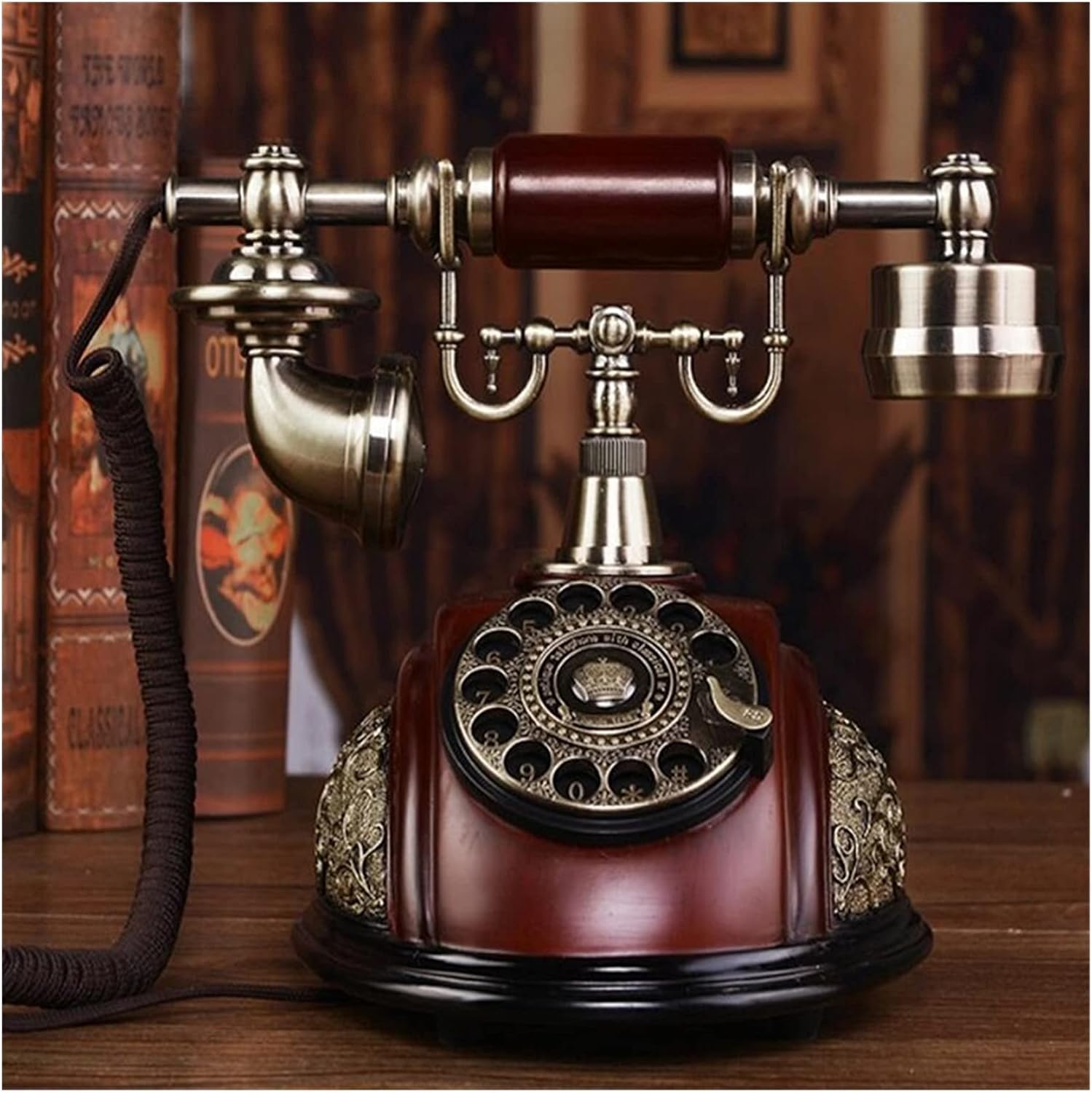 Amazon.com: Rotary Dial Telephone Retro Old Fashioned Landline Phones ...