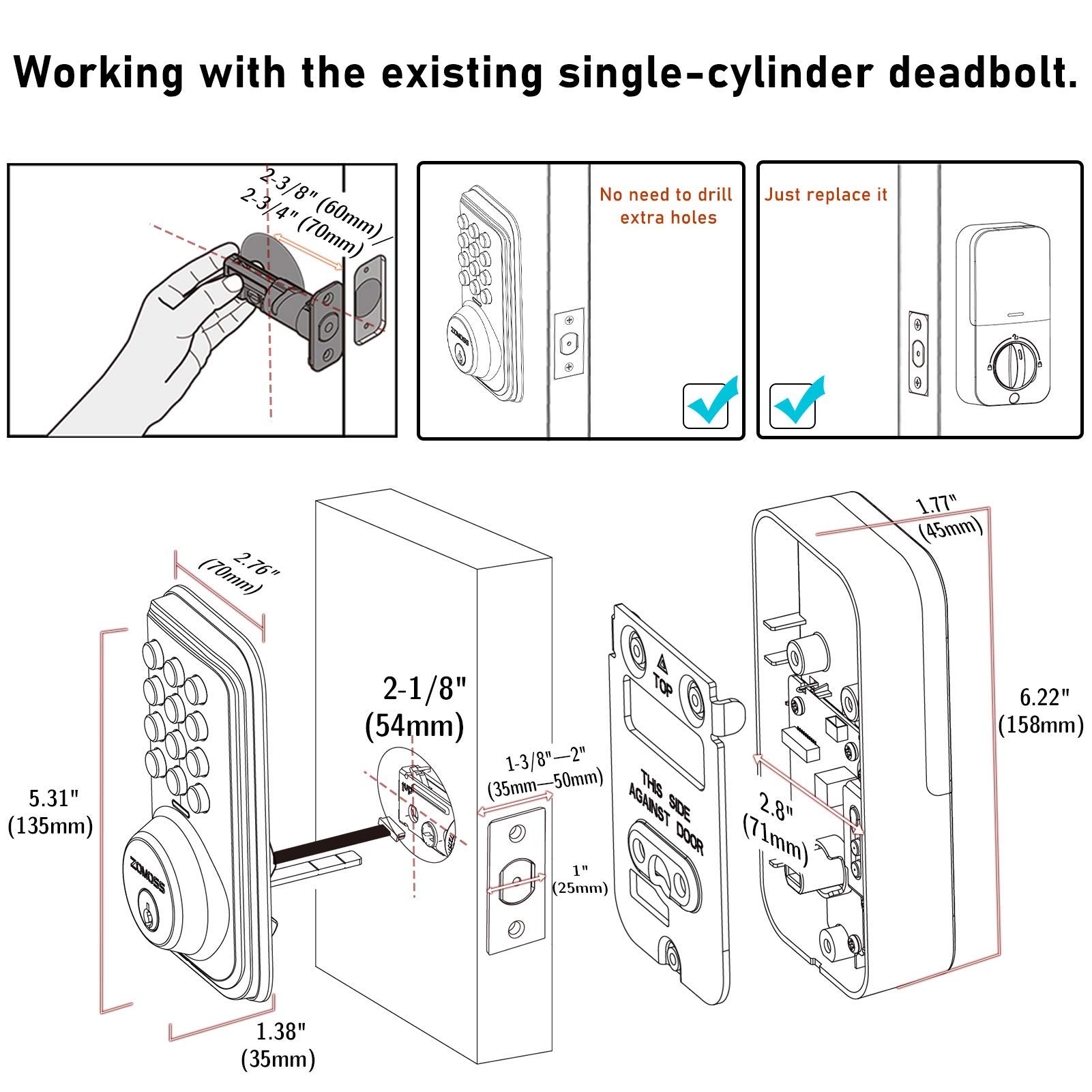 Buy Keyless Entry Door Lock Zomoss Electronic Deadbolt Lock Door buy-keyless-entry-door-lock-zomoss-electronic-deadbolt-lock-door
