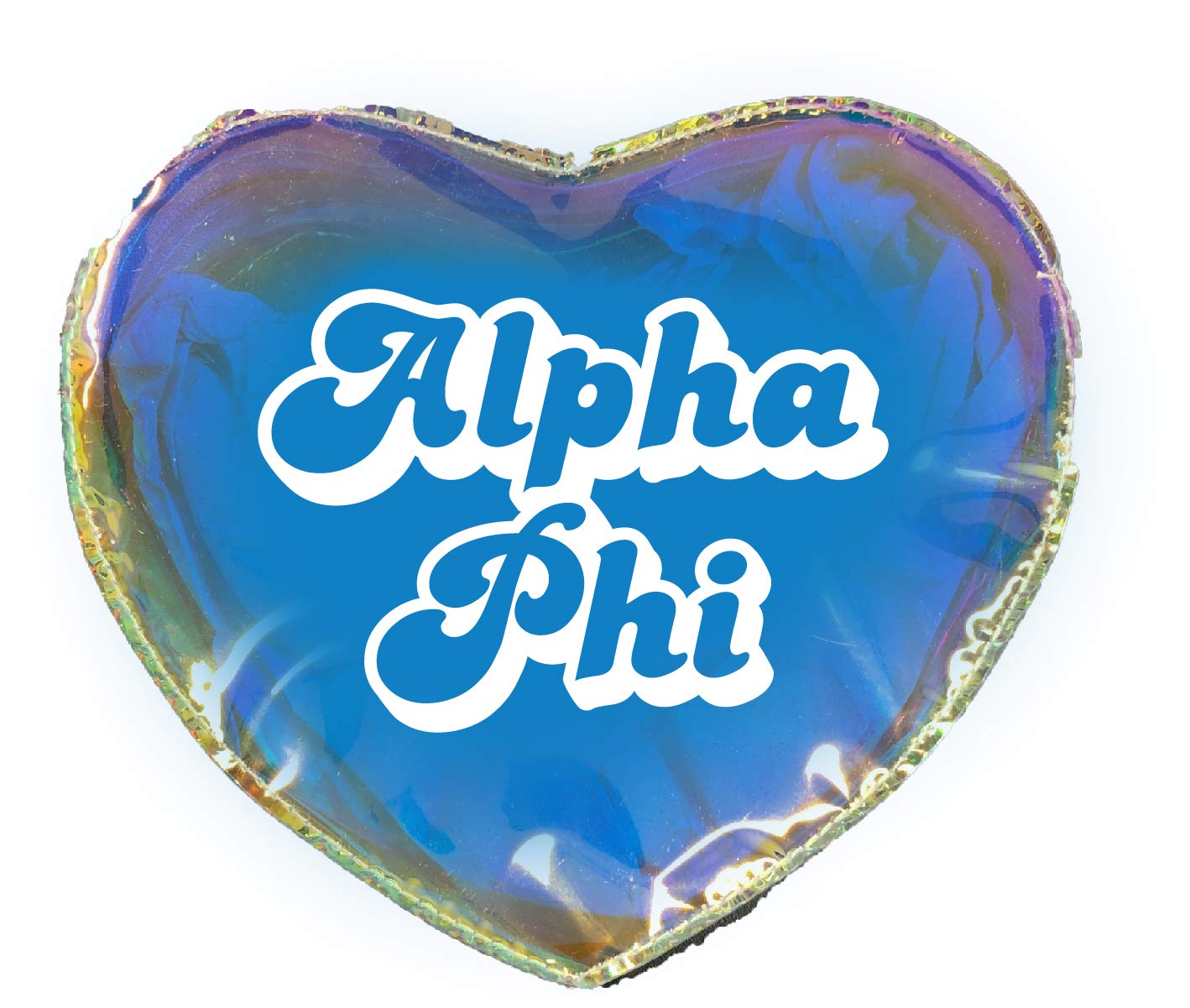 Buy Alpha Phi Heart Shaped Makeup Bag Online at Low Prices in India ...