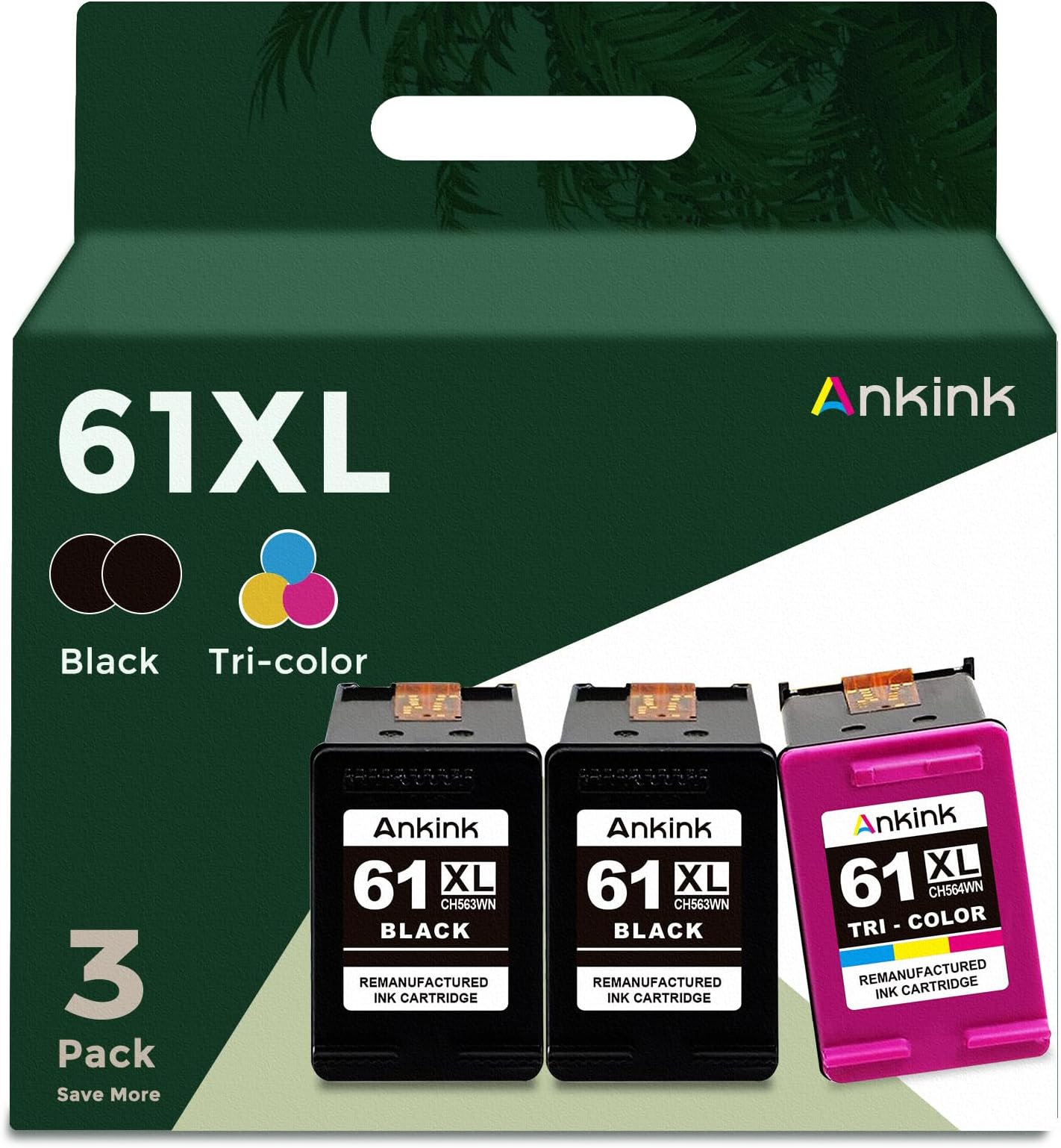 Amazon.com: COCCINK 61XL Ink Cartridge Replacement for HP Deskjet 2540 ...