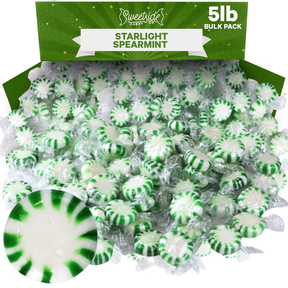 Amazon.com : Starlight Spearmint Individually Wrapped Candy - Sweets ...