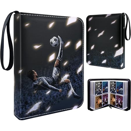 Trading Card Album for Football,400 Pockets Trading Card Binder Holder ...