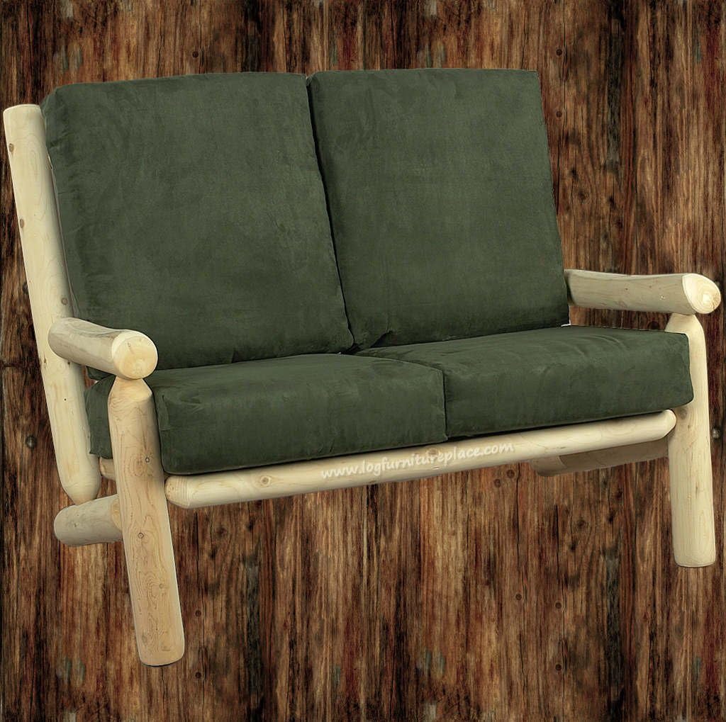 Amazon.com: Rustic Natural Cedar Log Indoor Loveseat : Home & Kitchen