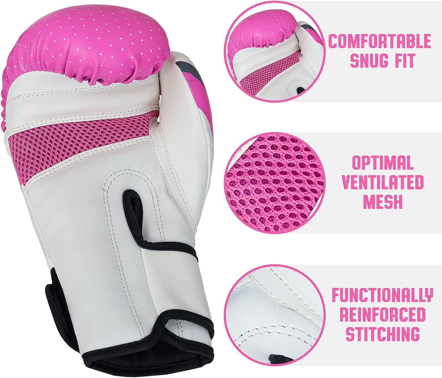 Stealth Sports 6oz Kids Boxing Gloves for Boys & Girls – Soft Padded ...