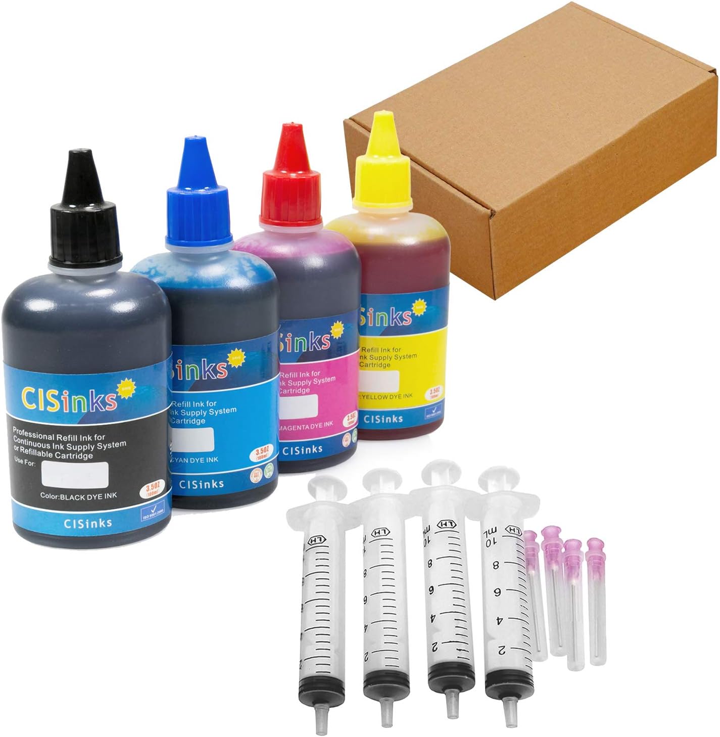 Amazon.com: Cisinks Standard Universal Black Refill Ink - 400 ml (16.9 ...
