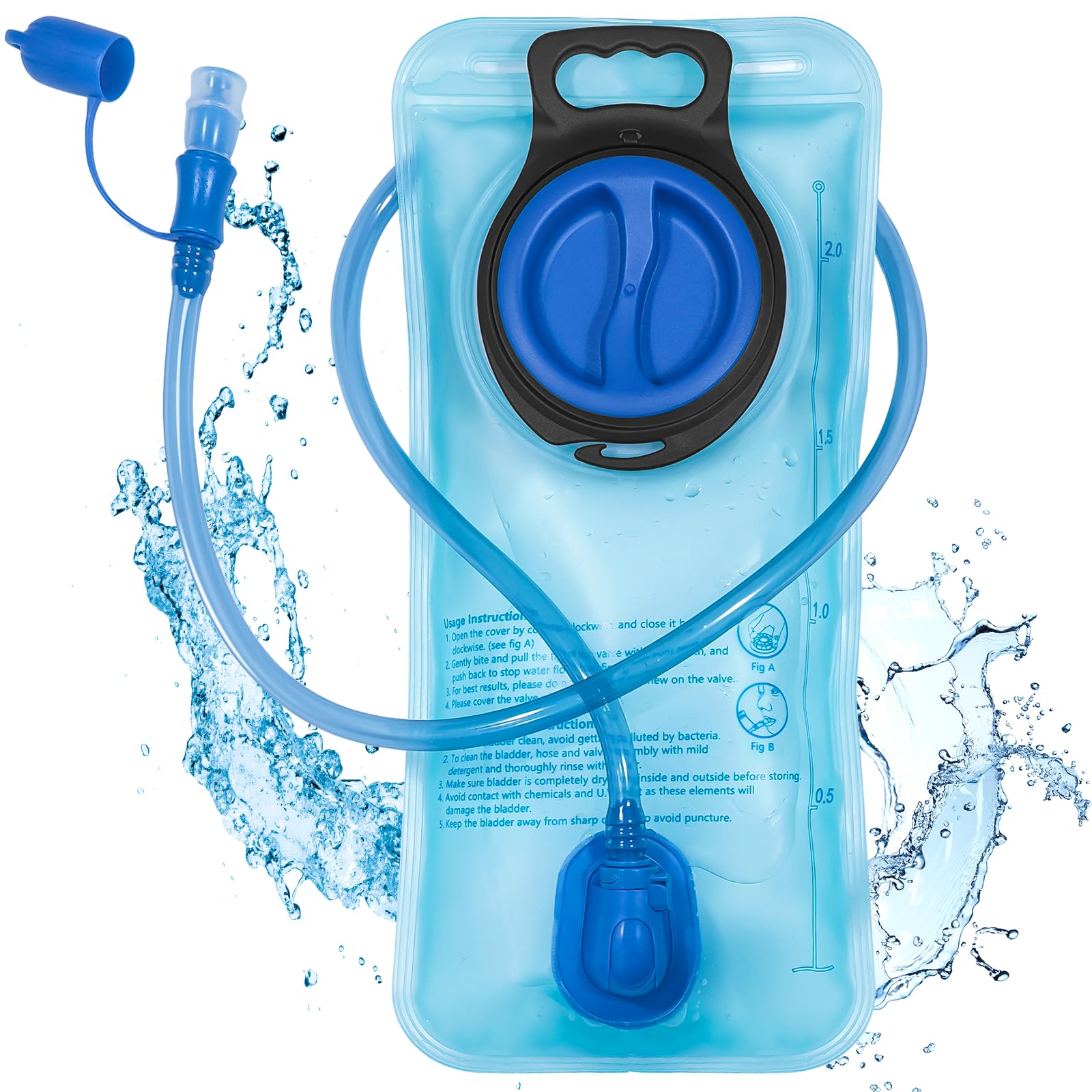 Amazon.com : CasaCulina 2L Hydration Bladder, Water Bladder for Hiking ...