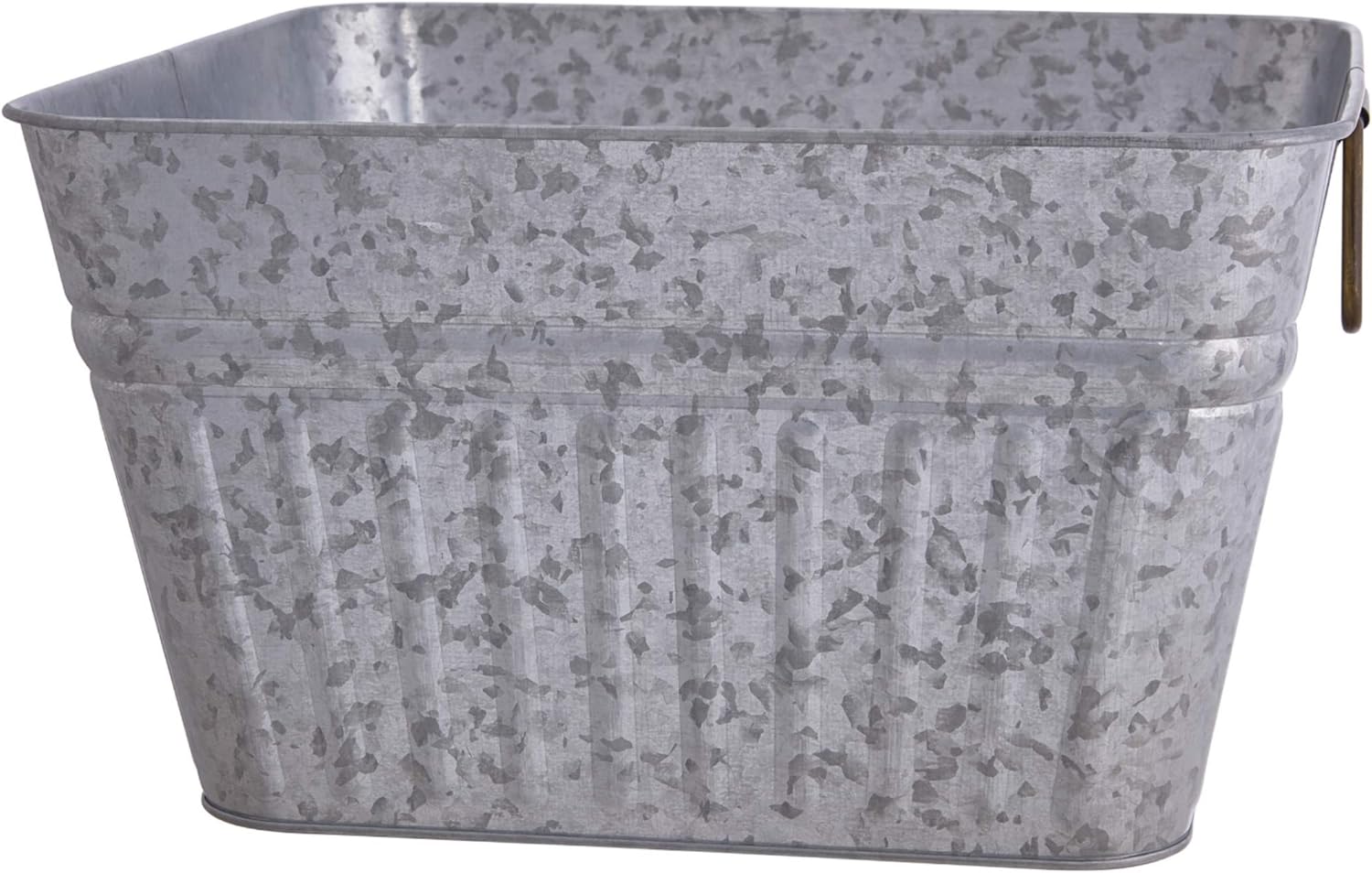 Amazon.com: Better Homes and Gardens Galvanized Square Bucket, Ice ...