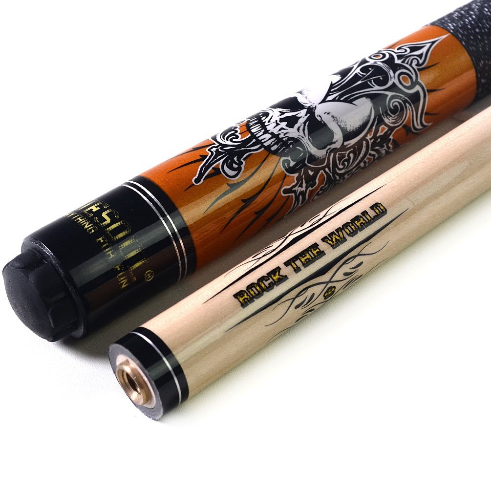 Snapklik.com : CUESOUL Rockin Series 58 21oz Maple Pool Cue Stick Set