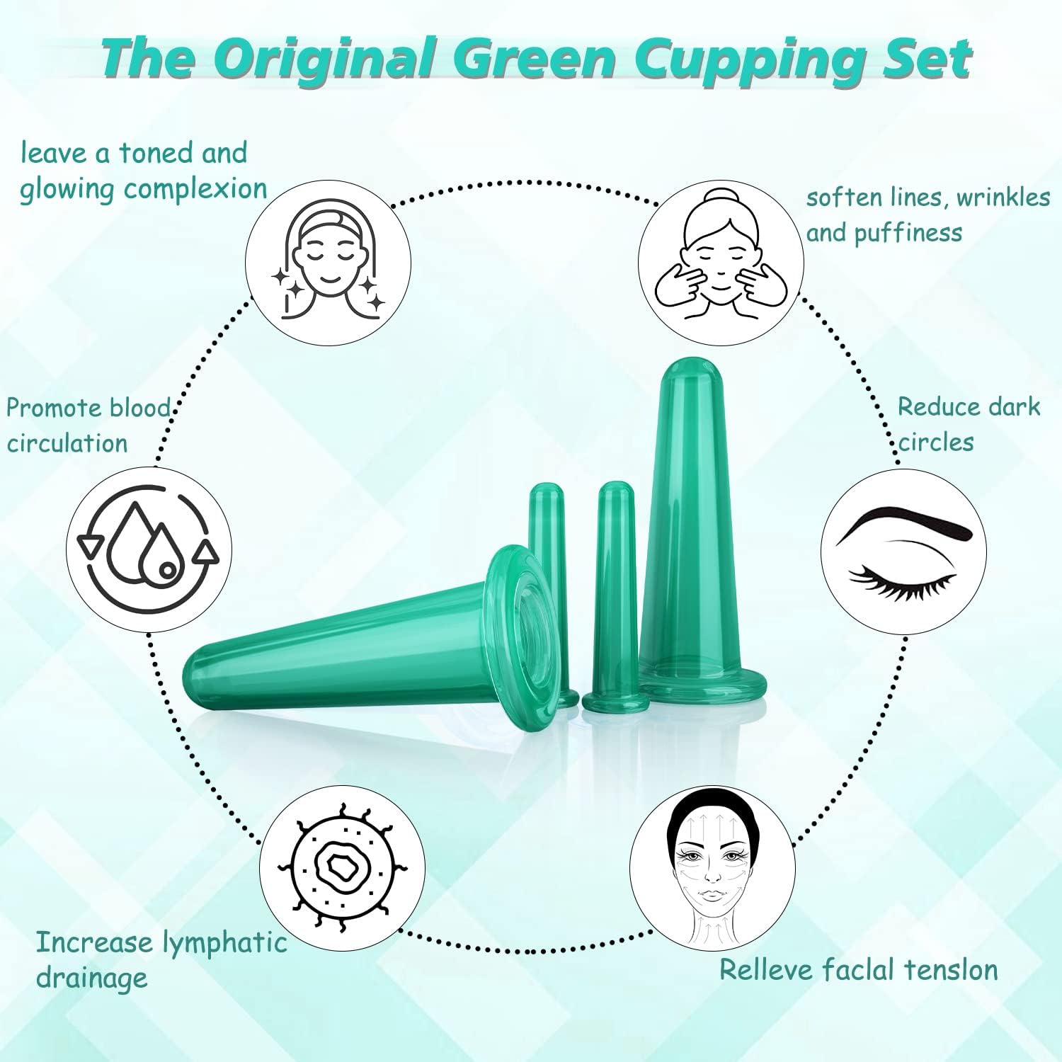 Complete Cupping Therapy Set, Anti Cellulite Cups with Face Cupping ...