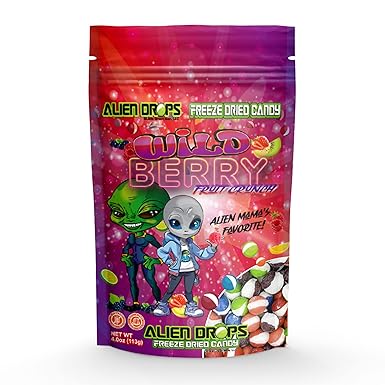 Amazon.com : Alien Drops Wildberry, Freeze Dried Candy, 4 oz, Assorted ...