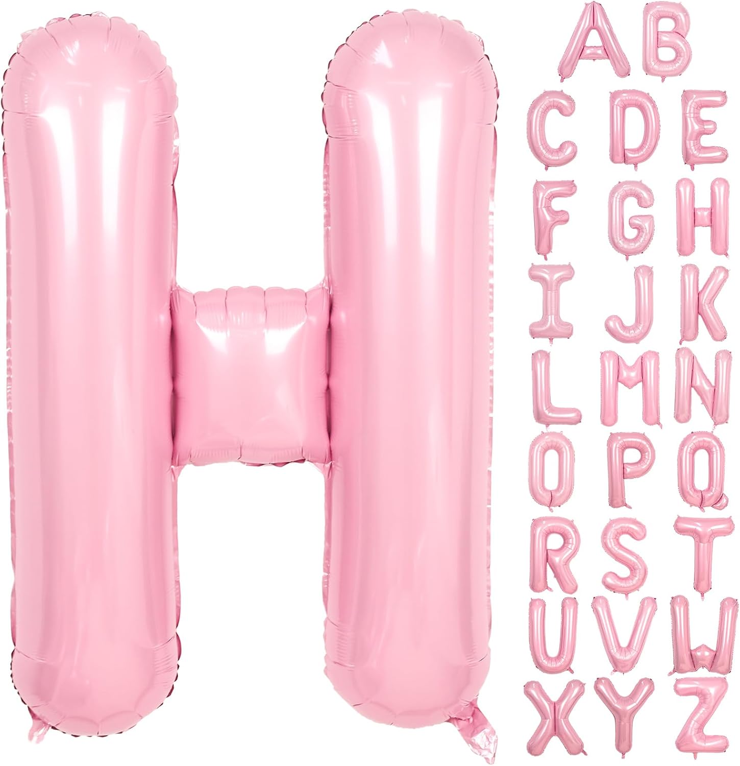 Amazon.com: Pink Letter H Balloons,40 Inch H Letter Balloon Light Pink ...