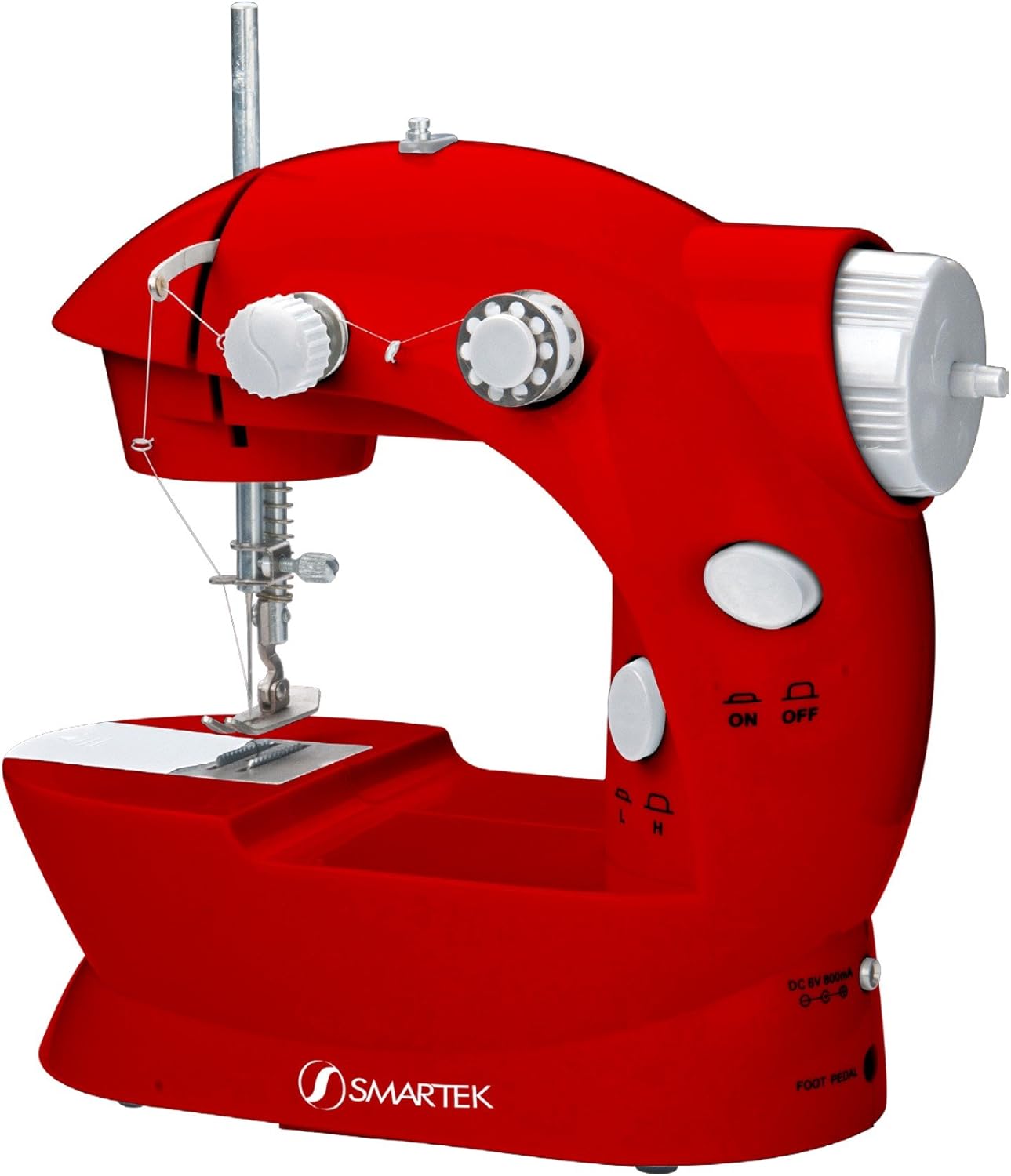 Smartek RX-08 Mini 2 Speed Sewing Machine with Paddle Red : Amazon.ca: Home
