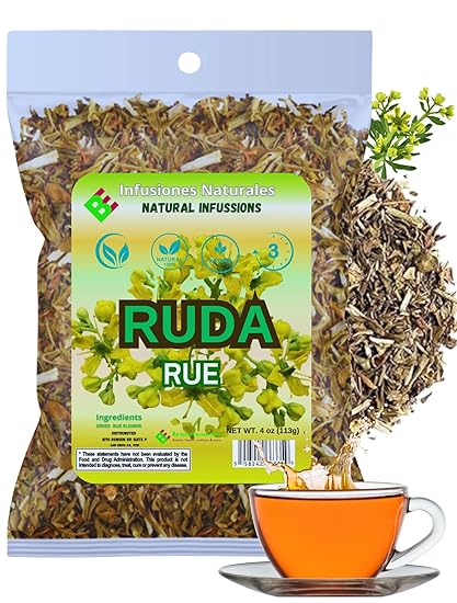 Amazon.com : Ruda Seca Té (Rue Dried Herbs Tea) 4oz (113g) - Ruta ...