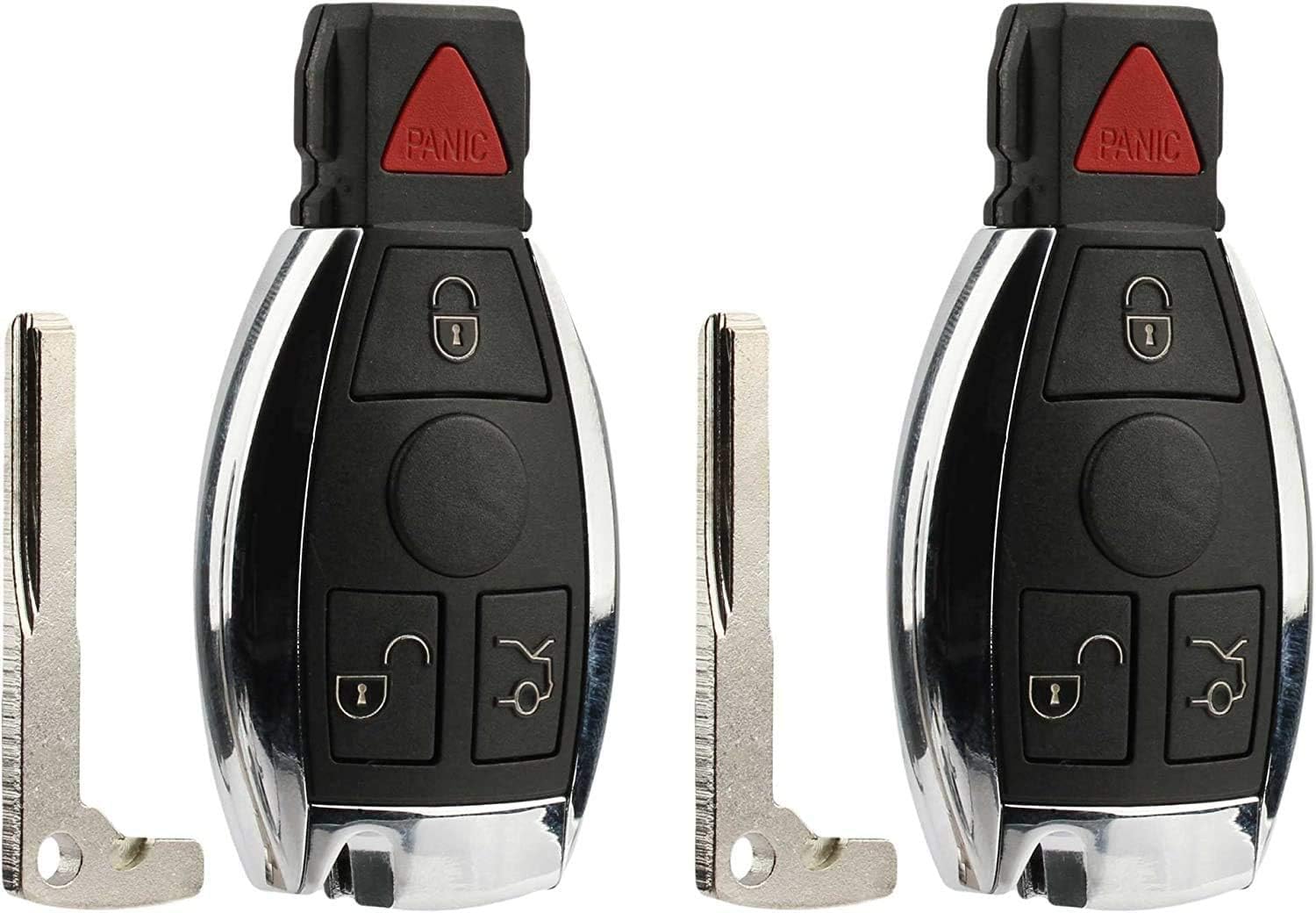 Amazon.com: X AUTOHAUX 2pcs 315MHz 4 Button Car Keyless Entry Remote ...
