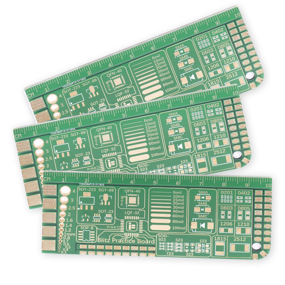 Snapklik.com : 3PCS FPV Soldering Practice Board Soldering Practice PCB ...