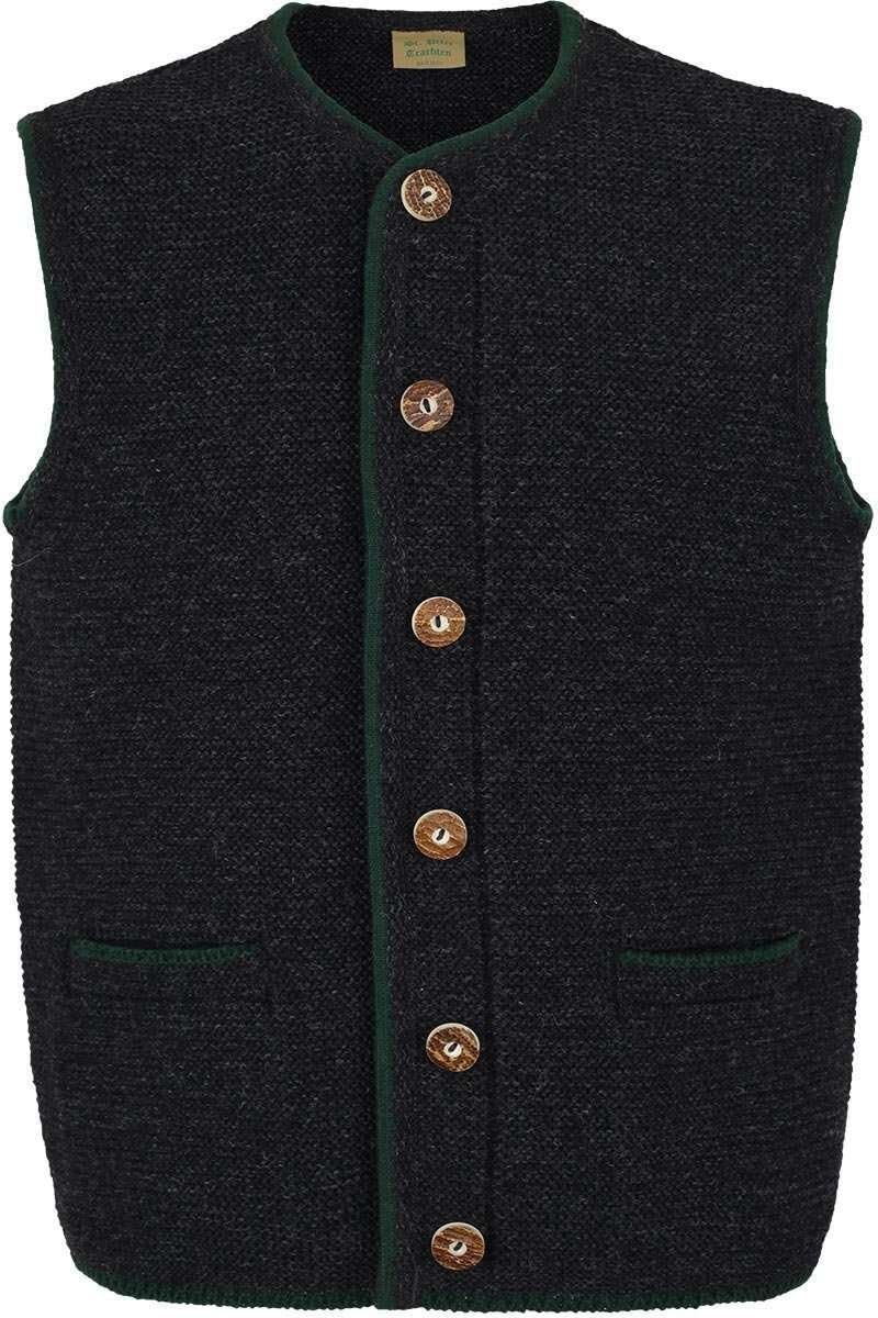 St. Peter Trachten Herren Trachten Strickweste anthrazit 'Anton ...