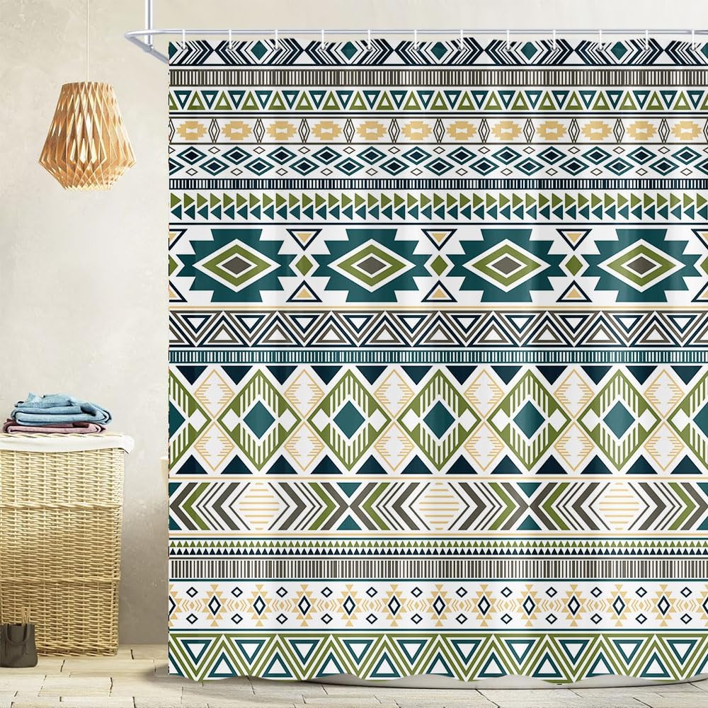 Amazon.com: Aztec Shower Curtain Southwestern Tribal Navajo Bath ...