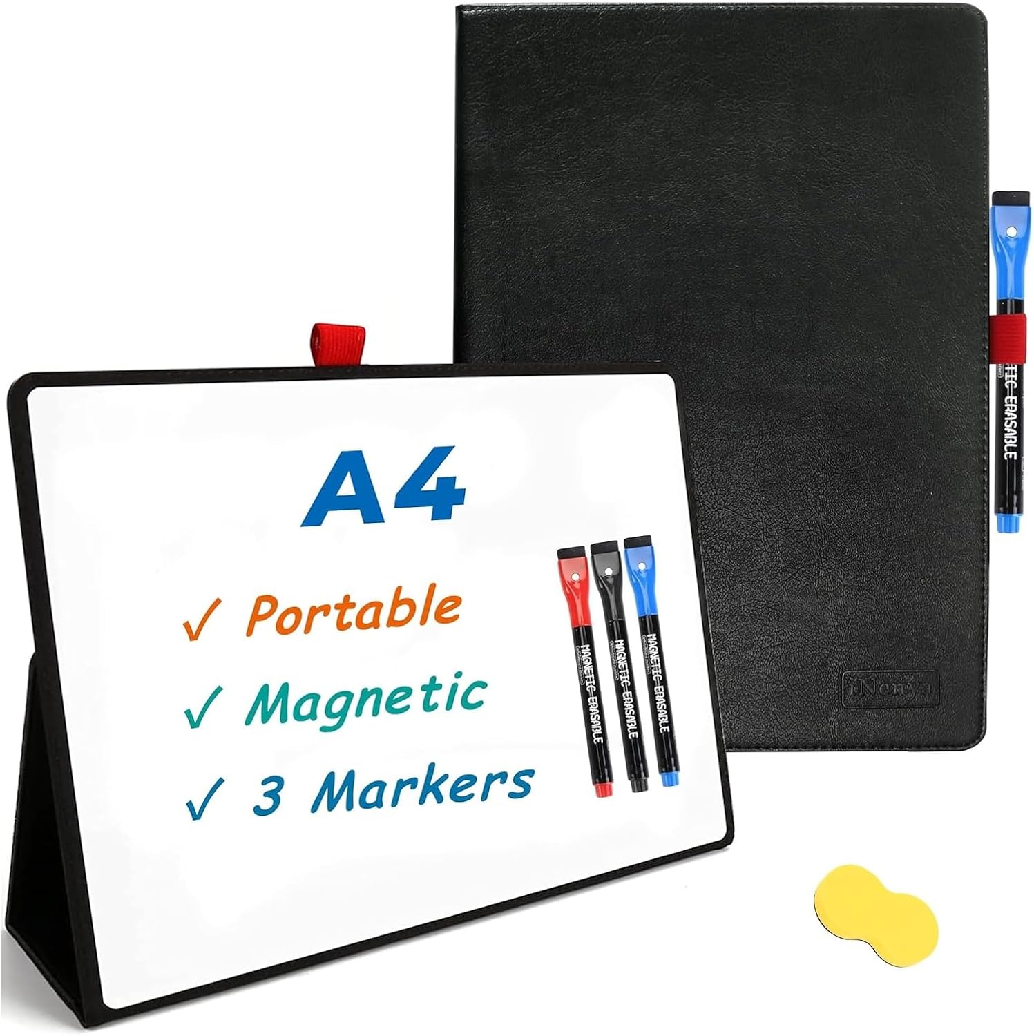 Pizarrón Blanca Pequeña Portátil: 12 x 9 Pulgadas Pizarrón Magnética de ...