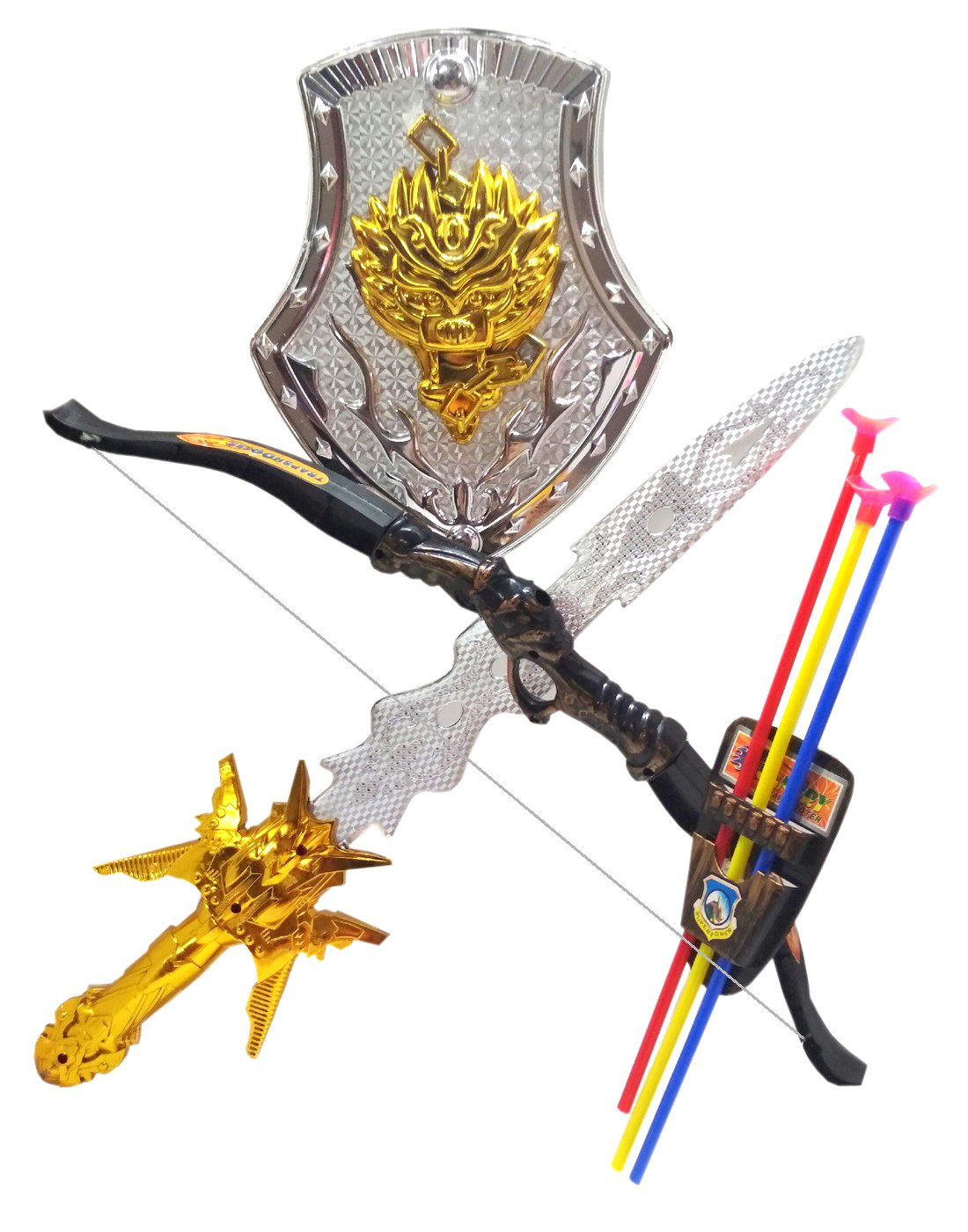 Buy HALO NATION Bahubali Warrior Set - Knights Fancy Dress Kids Cosplay ...