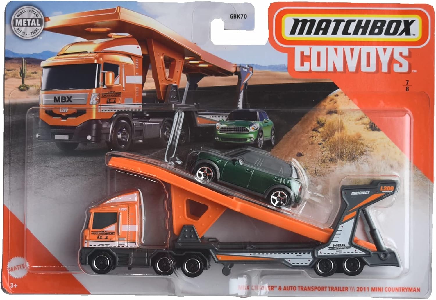 Amazon.com: Matchbox Convoys Cabover & Auto Transport Trailer 2011 Mini ...