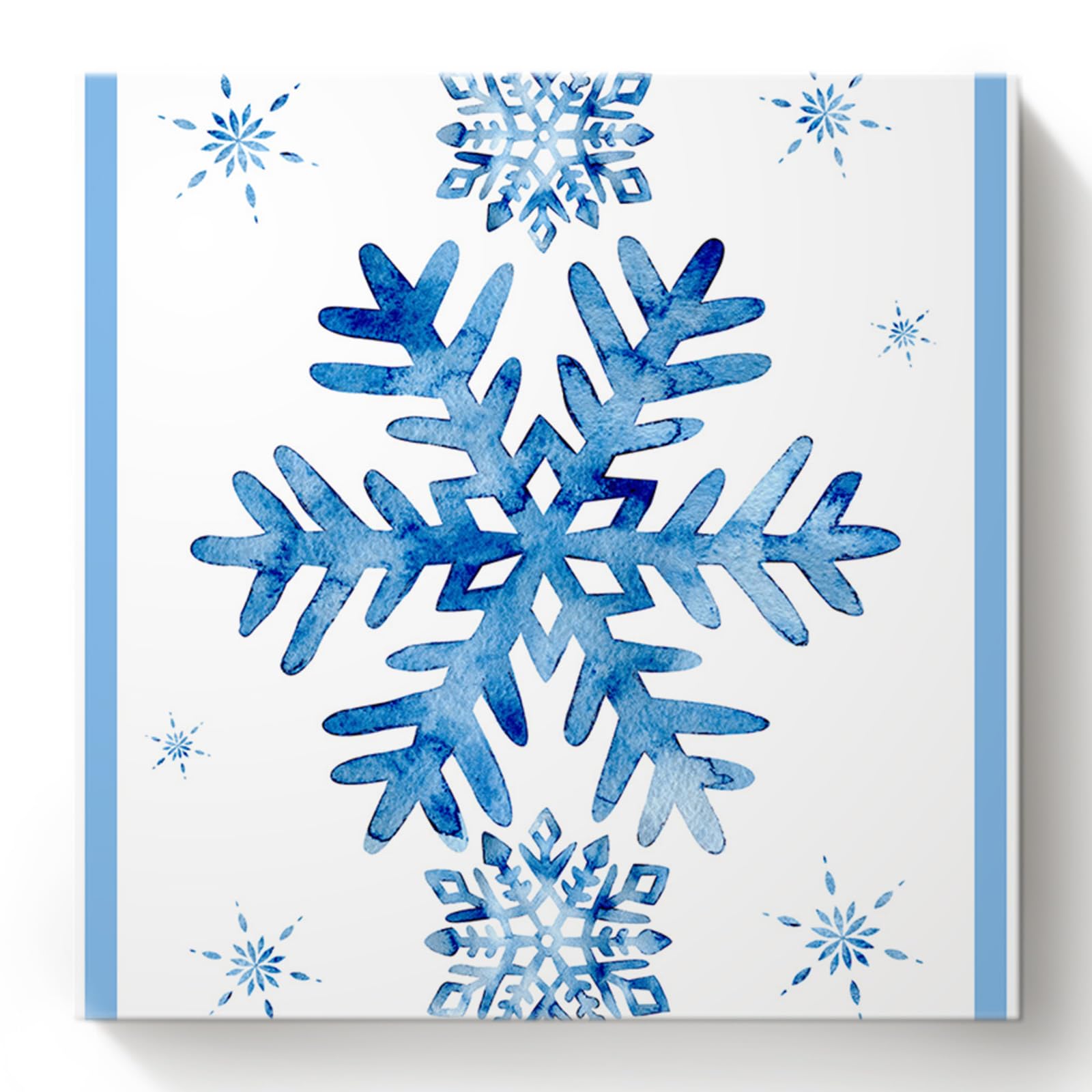 Blue Snowflake Drawing
