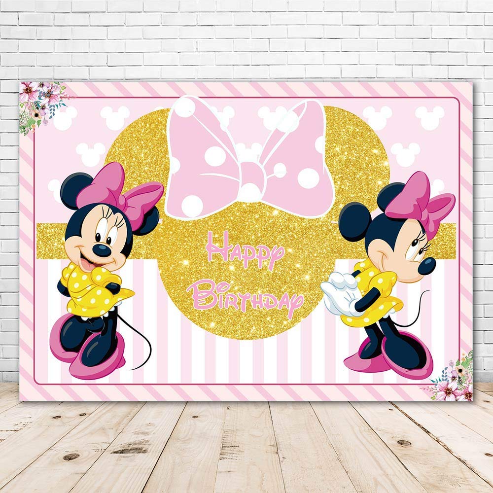 Fondo De Minnie Mouse En Color Rosa