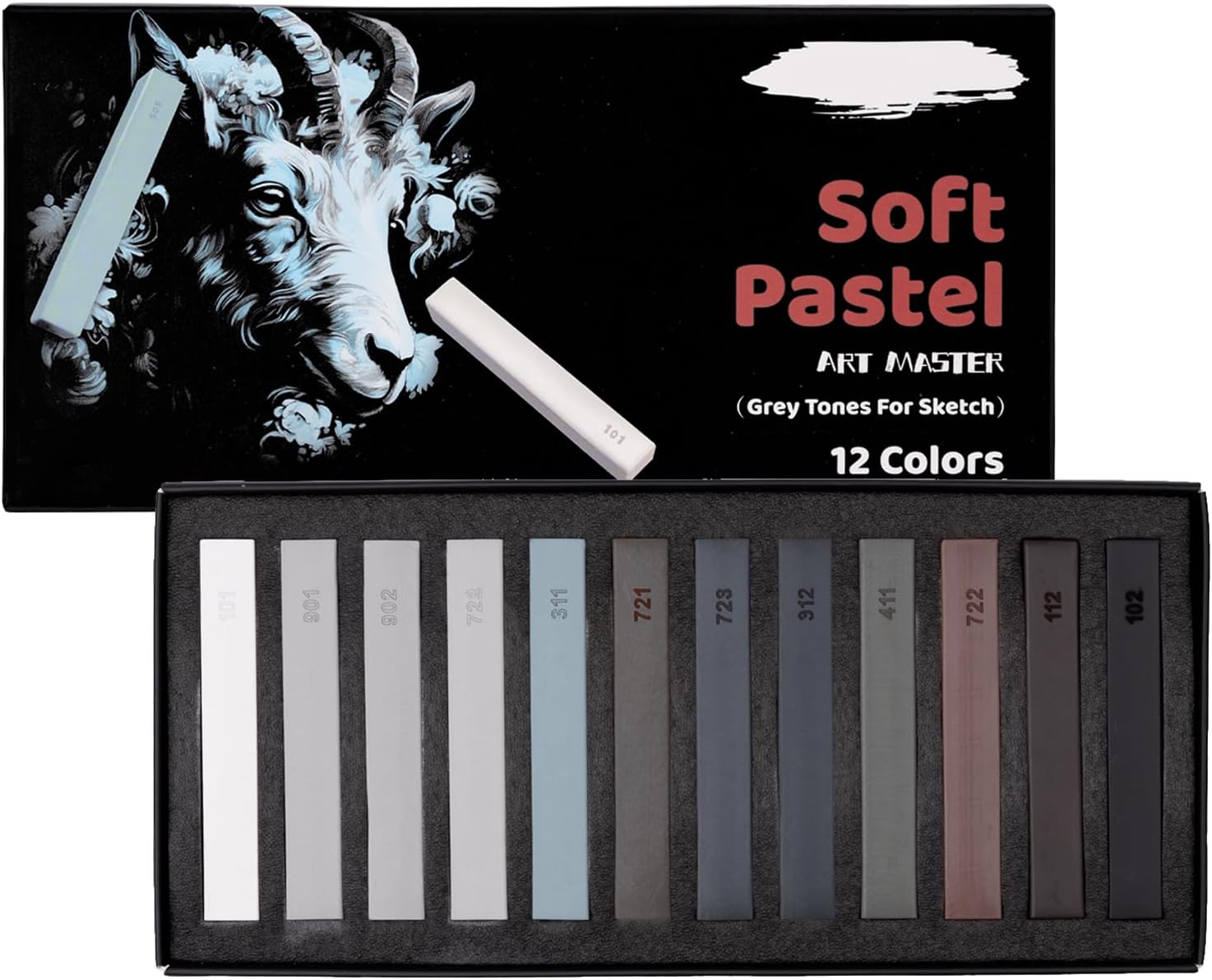 Amazon.com: Ouksma Soft Pastels Set, Square Chalk Pastel Sticks ...