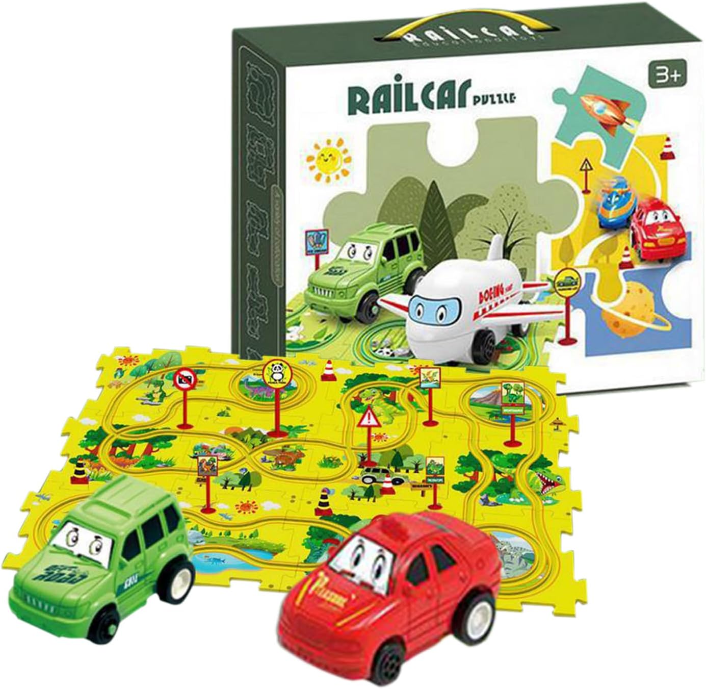 Amazon.com: Georgie Porgy Rail Car Puzzles for Kids Toddlers Puzzle ...