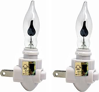 Creative Hobbies Pack of 2 -Plug in Night Light Modules White Plastic ...