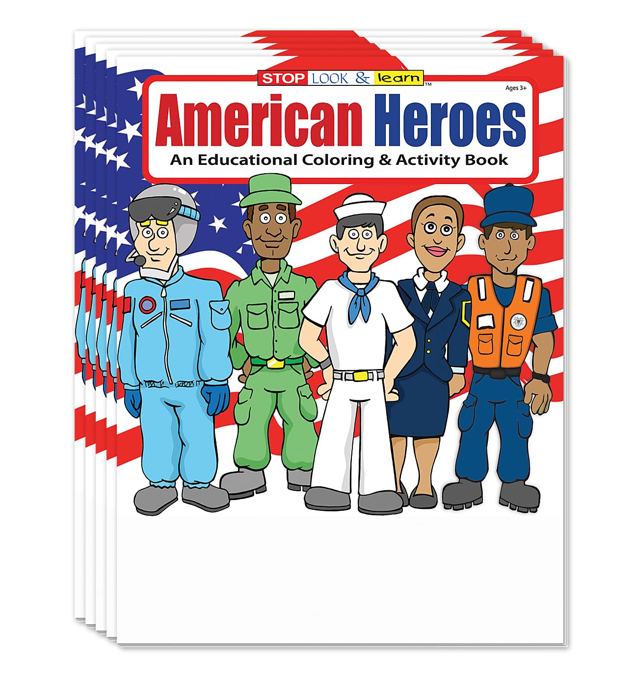 Amazon.com: ZOCO - American Heroes - Educational Coloring Books (25 ...