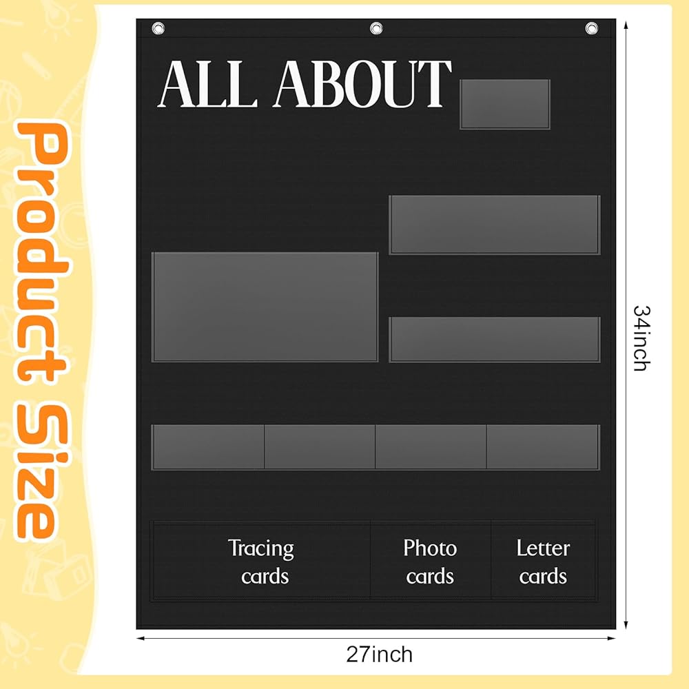 34 x 27 All About Letters Pocket Chart Alphabet Liberia | Ubuy