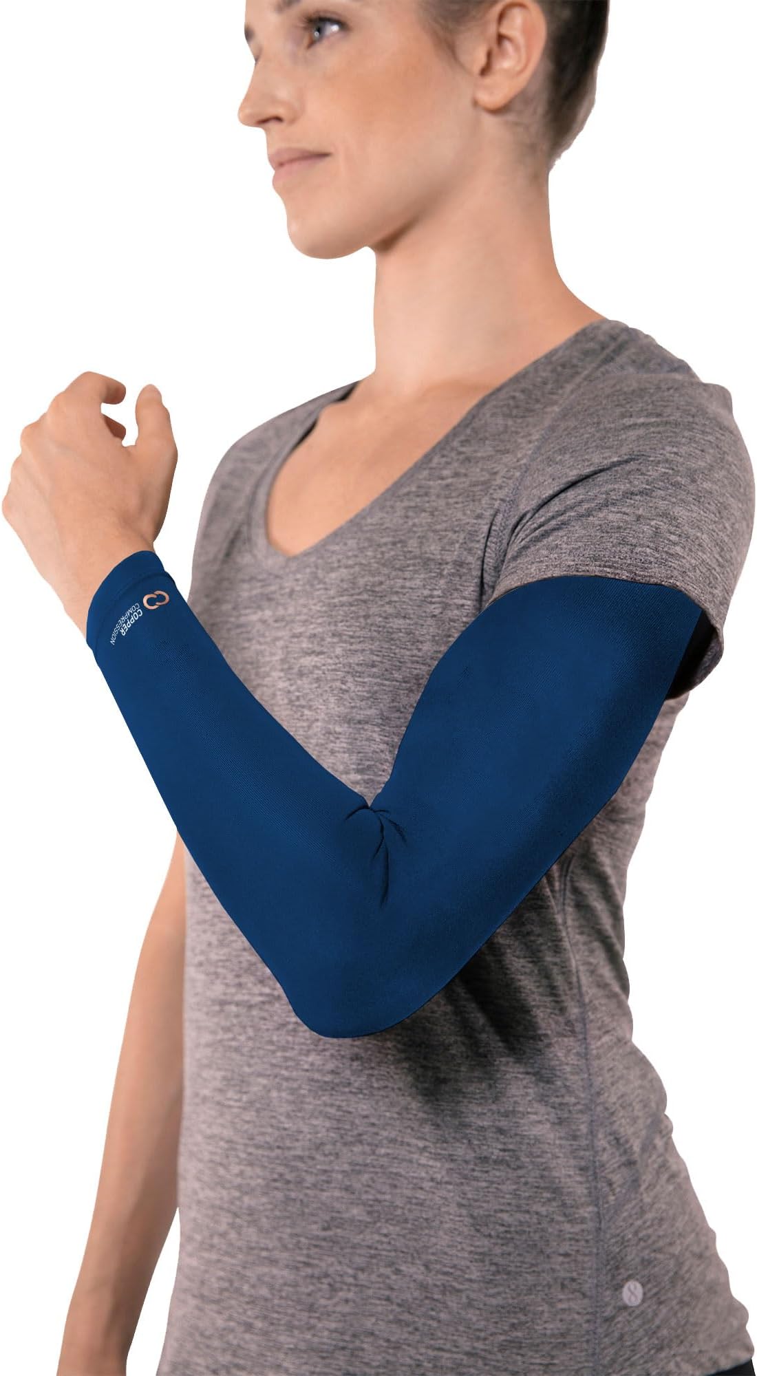 Amazon.com: Copper Compression Arm Sleeve - Copper Infused Full Arm ...