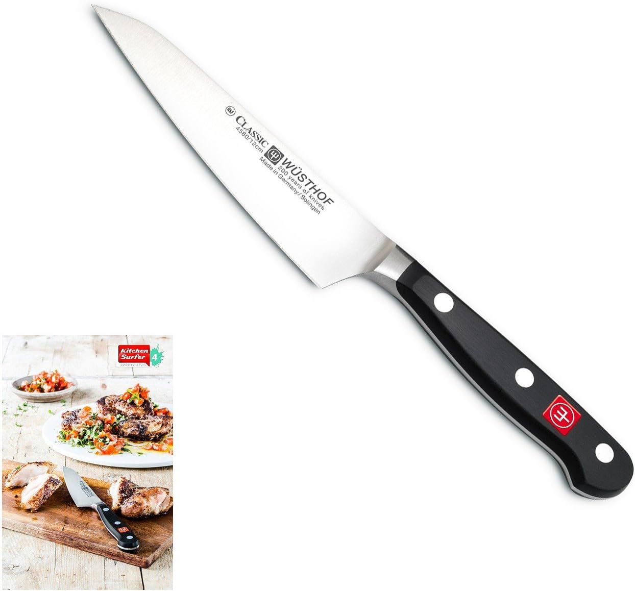 Amazon.com: Wusthof Classic - 4 1/2" Asian Utility Knife - Custom ...