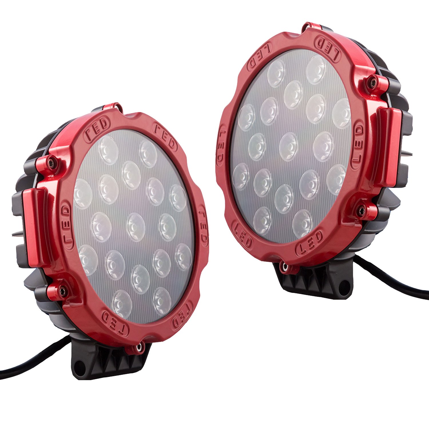 Autofy - VKAMLIGHT0113 Universal 17 LED Round Fog Flood Auxiliary Light ...